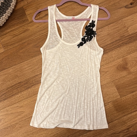 Body Central | Tops | Body Central Ivory Tank With Black Detail Large ...